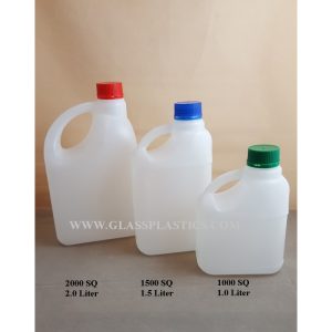 Square HDPE Container: 1.0 Liter to 2 Liter – Glass & Plastic Sdn. Bhd.
