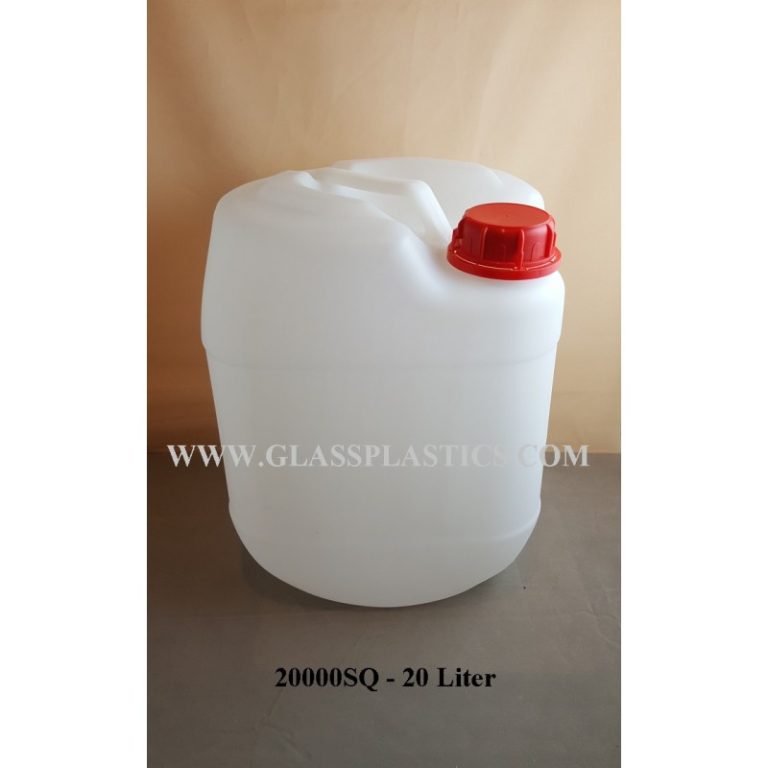 Square HDPE Container: 20 Liter – Glass & Plastic Sdn. Bhd.