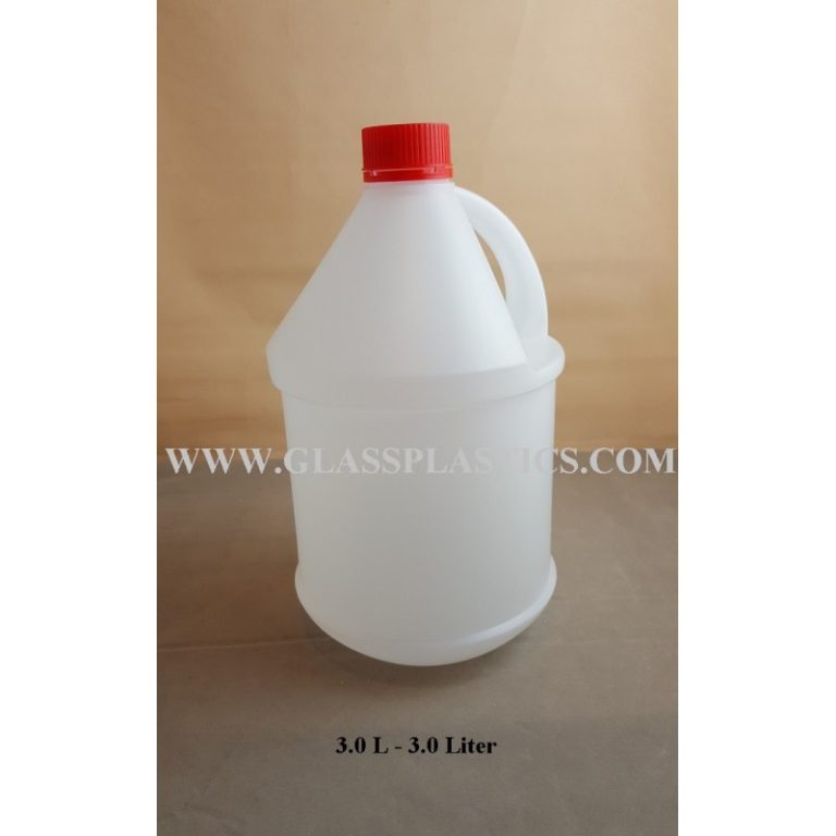 Round HDPE Container: 3.0 Liter – Glass & Plastic Sdn. Bhd.