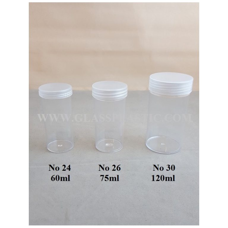 PS Pill Container – 60ml, 75ml, 120ml – Glass & Plastic Sdn. Bhd.