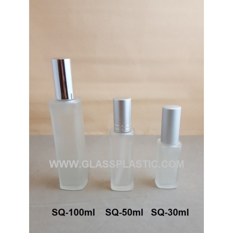 Cosmetic Glass Bottle – Square Shape – Glass & Plastic Sdn. Bhd.