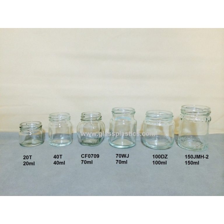 Food Glass Jar 20ml ~ 100ml – Glass & Plastic Sdn. Bhd.