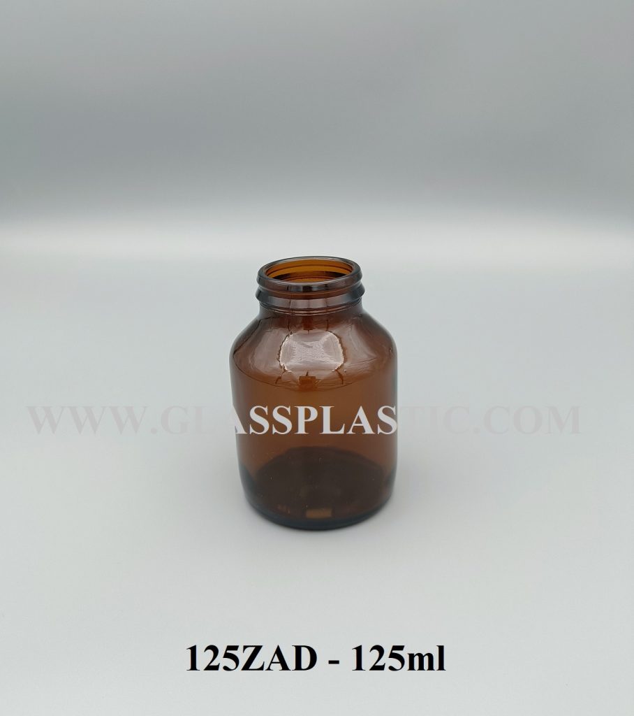 Amber Tablet Bottle : 125ml (Tearing Cap) – Glass & Plastic Sdn. Bhd.