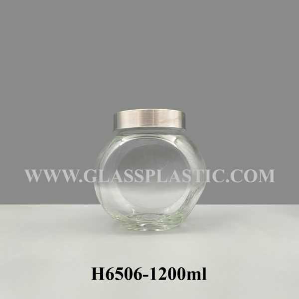 Storage Glass Jar – 1200ml (Slant) – Glass & Plastic Sdn. Bhd.
